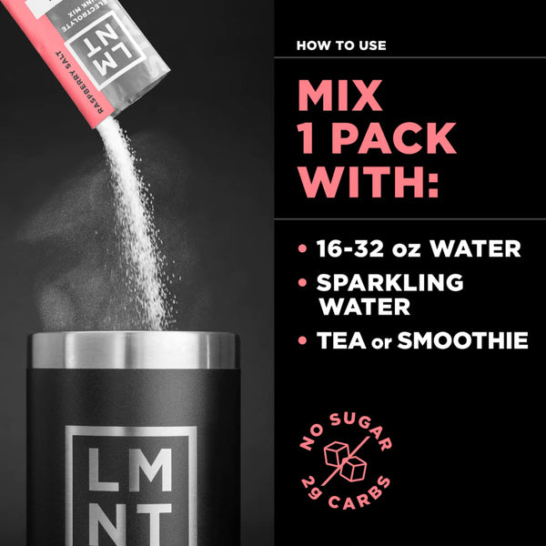 LMNT Electrolyte Drink Mix - Hydration and Mineral Support Formula ...